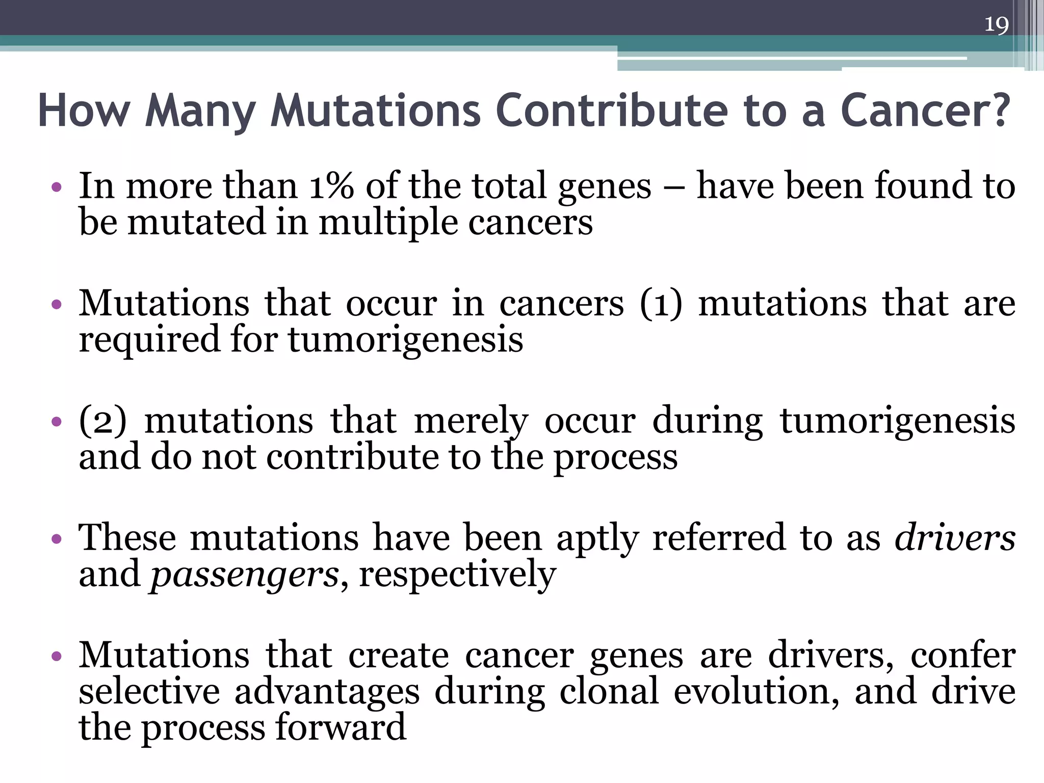 Genetic basis of cancer | PPTX