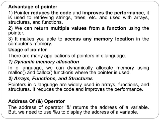 C Programming Unit 4 Ppt
