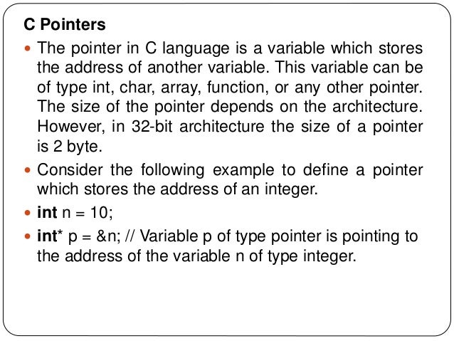 C Programming Unit-4