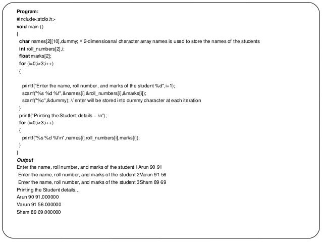 C Programming Unit-4