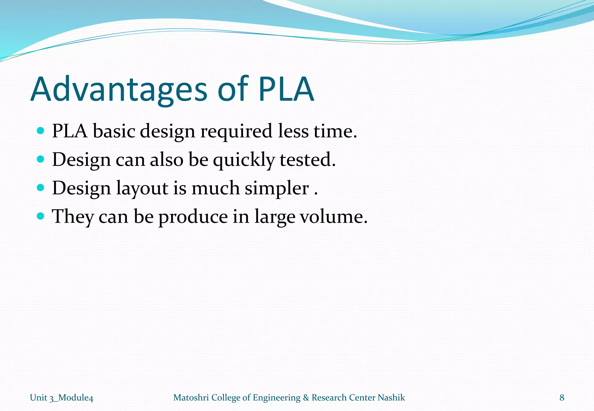 Module 4: PLA | PPTX