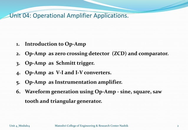 Module4: opamp as a V-I & I-V Converter | PPTX | Computer Peripherals ...