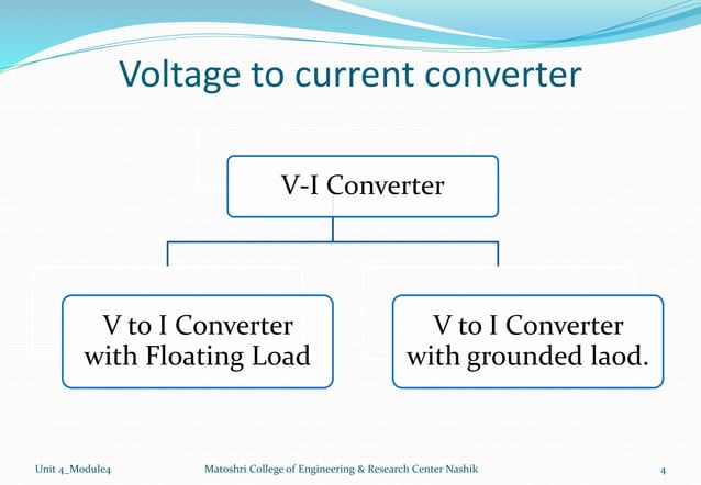 Module4: opamp as a V-I & I-V Converter | PPTX | Computer Peripherals | Computing