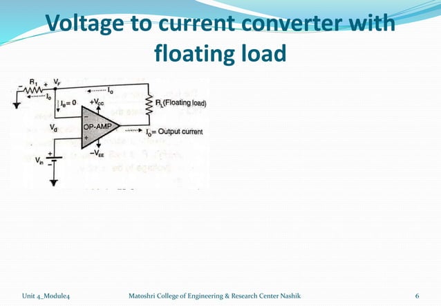 Module4: opamp as a V-I & I-V Converter | PPTX | Computer Peripherals | Computing