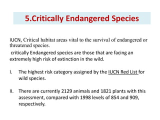 Endangered species and its conservation methods | PPT