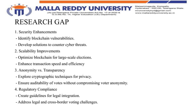 Blockchain Enabled Voting System Major Project | PPTX | Computing ...