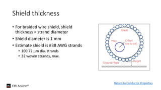 How to extract shielded cable properties for radiated susceptibility | PPSX