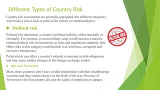 Assessing and Dealing with Country Risk | PPTX
