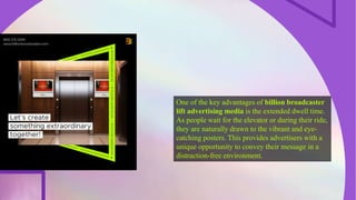 Revolutionizing Lift Advertising: Billion Broadcaster's Frame Poster ...
