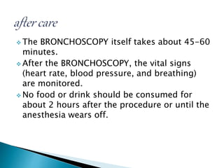 BRONCHOSCOPY | PPTX
