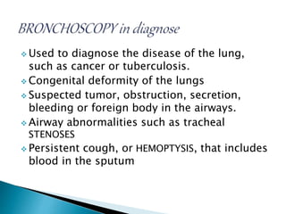 BRONCHOSCOPY | PPTX