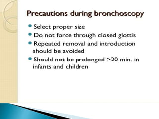 BRONCHOSCOPY | PPTX