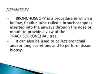 BRONCHOSCOPY | PPTX