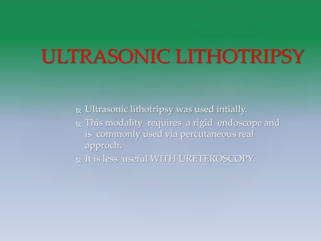 LITHOTRIPSY | PPTX