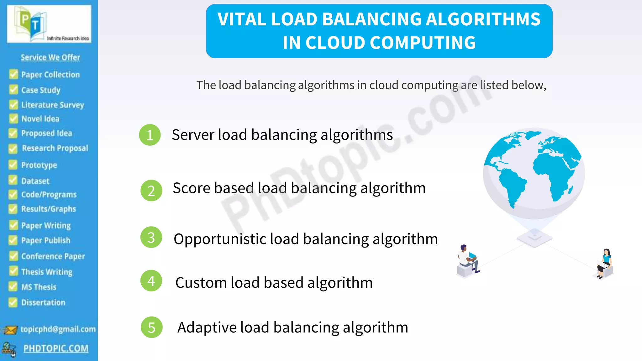 Load Balancing in Cloud Computing Thesis Research Help | PPT