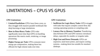 CPU VS GPU Performance a: a comparative analysis | PPT