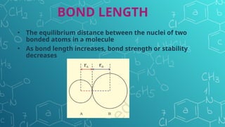 Chemical bonding, class XI, Bond parameters | PPTX