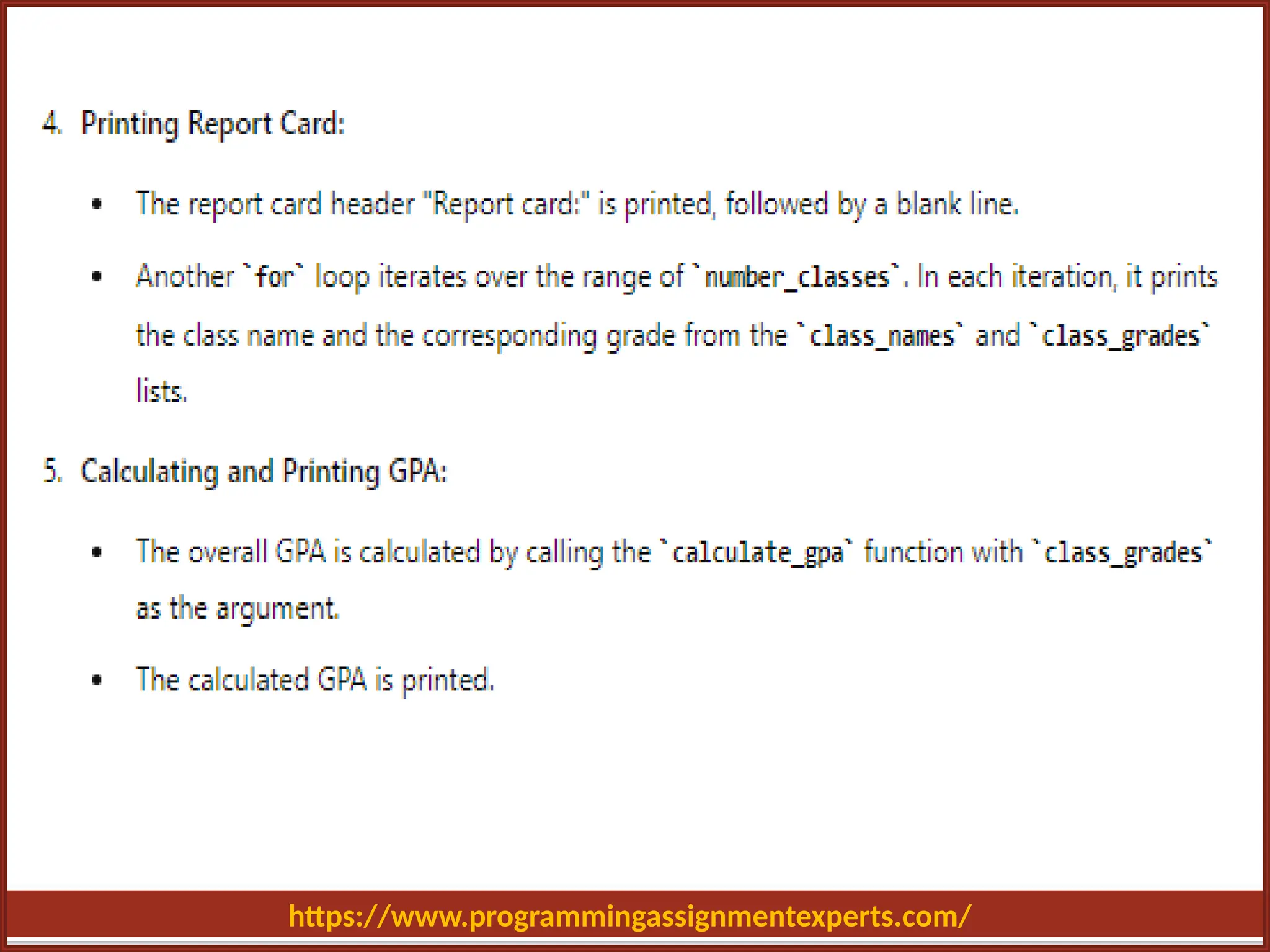Sorting Lists and Calculating GPA Using python programming | PPT Sorting Lists and Calculating GPA Using python programming | PPT