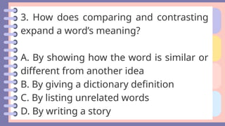 Word expansion definition. ENGLISH CRITIQUE | PPTX