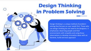 Design Thinking for Problems Solving in education | PDF