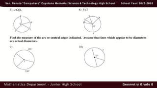 Comprehensive Geometry of Circles: Lines, Angles, and Coordinate ...