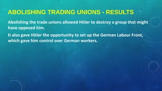 CAMBRIDGE A2 HISTORY: HITLER AND THE CONSOLIDATION OF POWER 1933-1934 | PPT