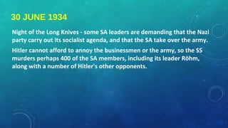 CAMBRIDGE A2 HISTORY: HITLER AND THE CONSOLIDATION OF POWER 1933-1934 ...