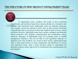 managing new product development teams | PPTX