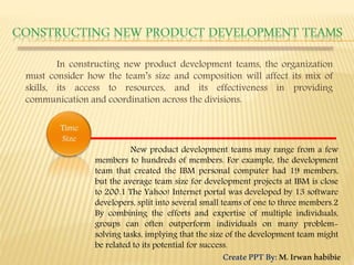 Ppt 4 managing new product development teams | PPT