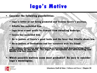 Othello Powerpoint presentation English 102 | PPT