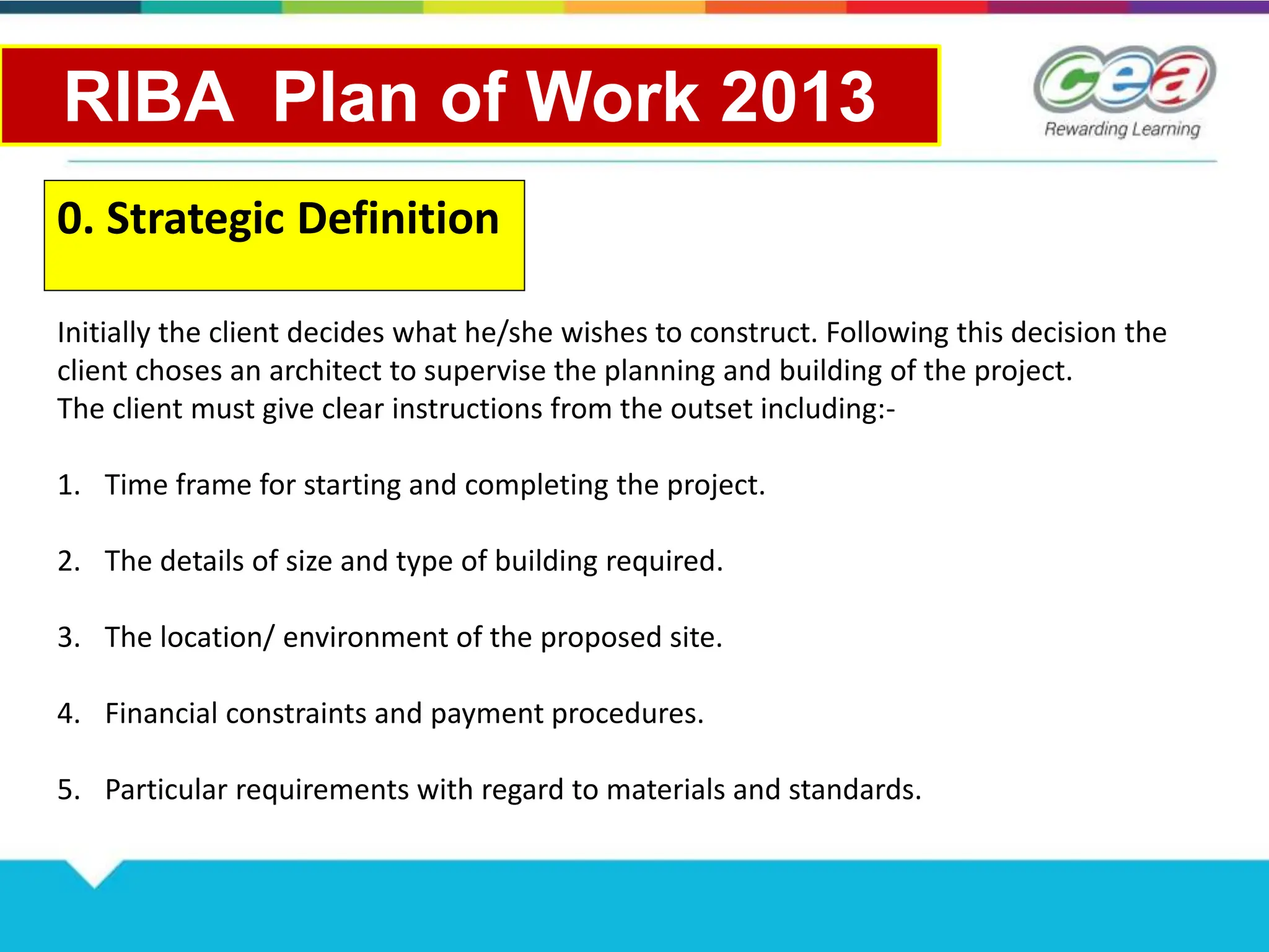 PPT4 RIBA Plan of Work 2013 Power point slide | PPTX