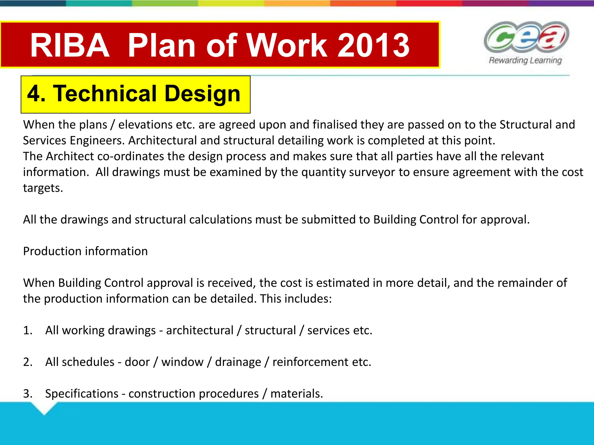 PPT4 RIBA Plan of Work 2013 Power point slide | PPTX
