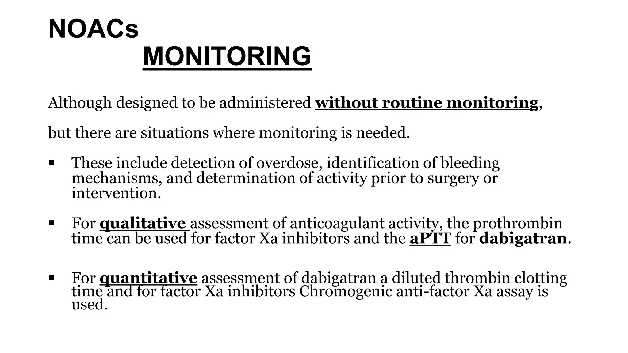 UTILITY OF NOACs IN NEUROLOGY | PPTX
