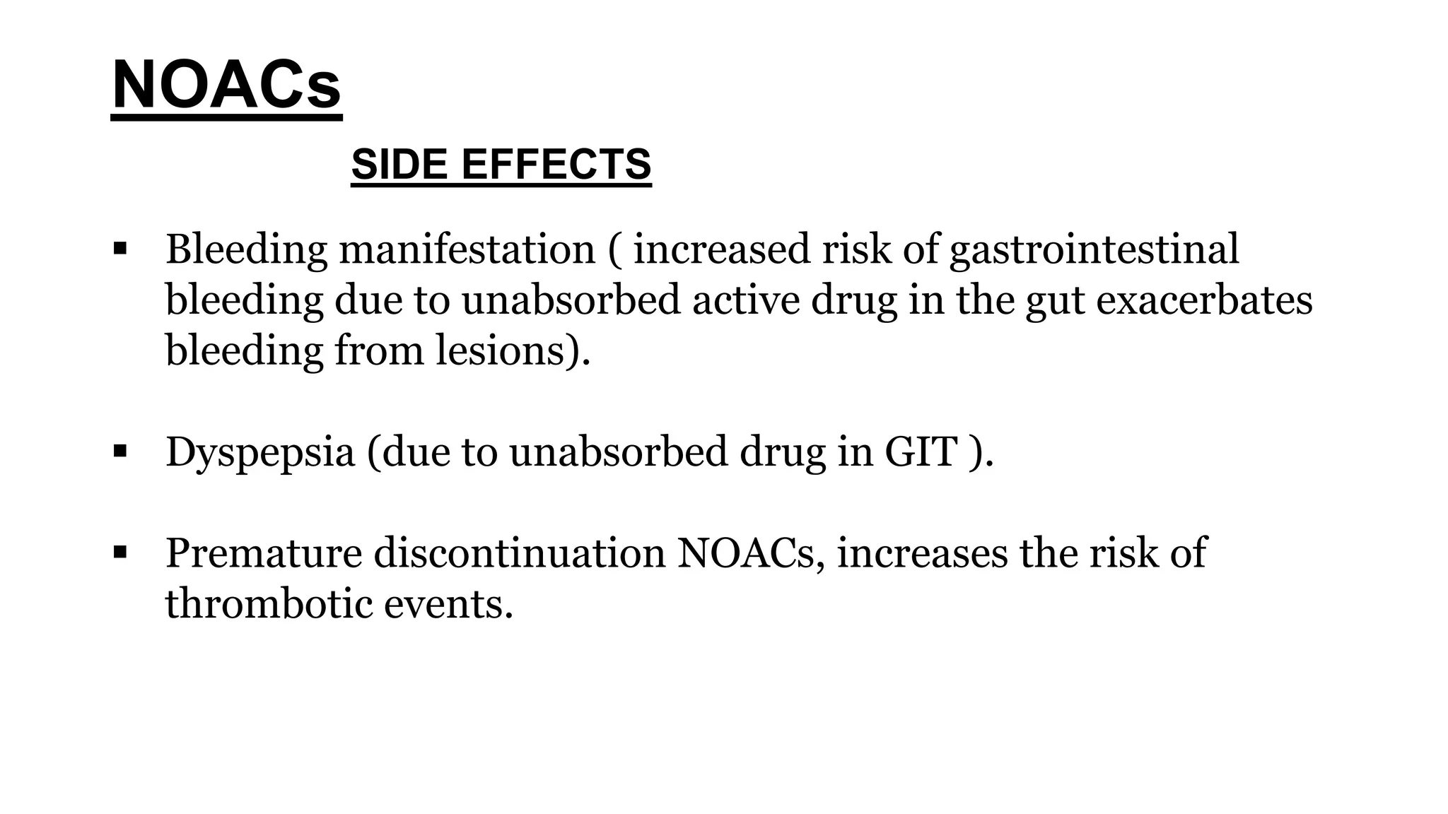 UTILITY OF NOACs IN NEUROLOGY | PPTX
