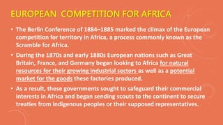 CAMBRIDGE AS HISTORY: BERLIN CONFERENCE | PPTX