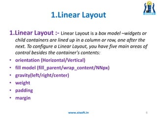 Android Screen Containers & Layouts | PPT