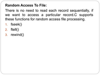 C Programming Unit-5 | PPTX