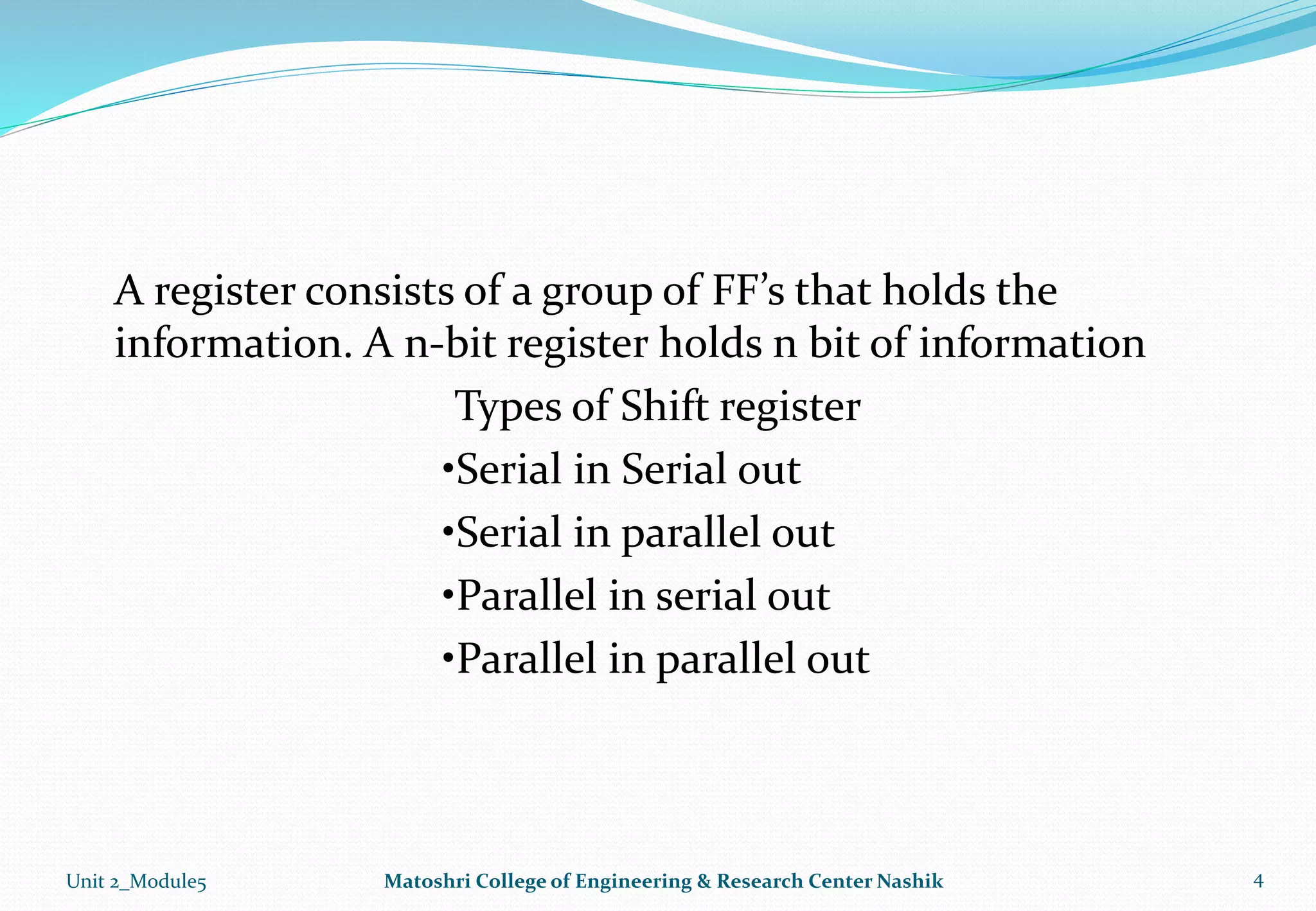 Module4 Shift register | PPT
