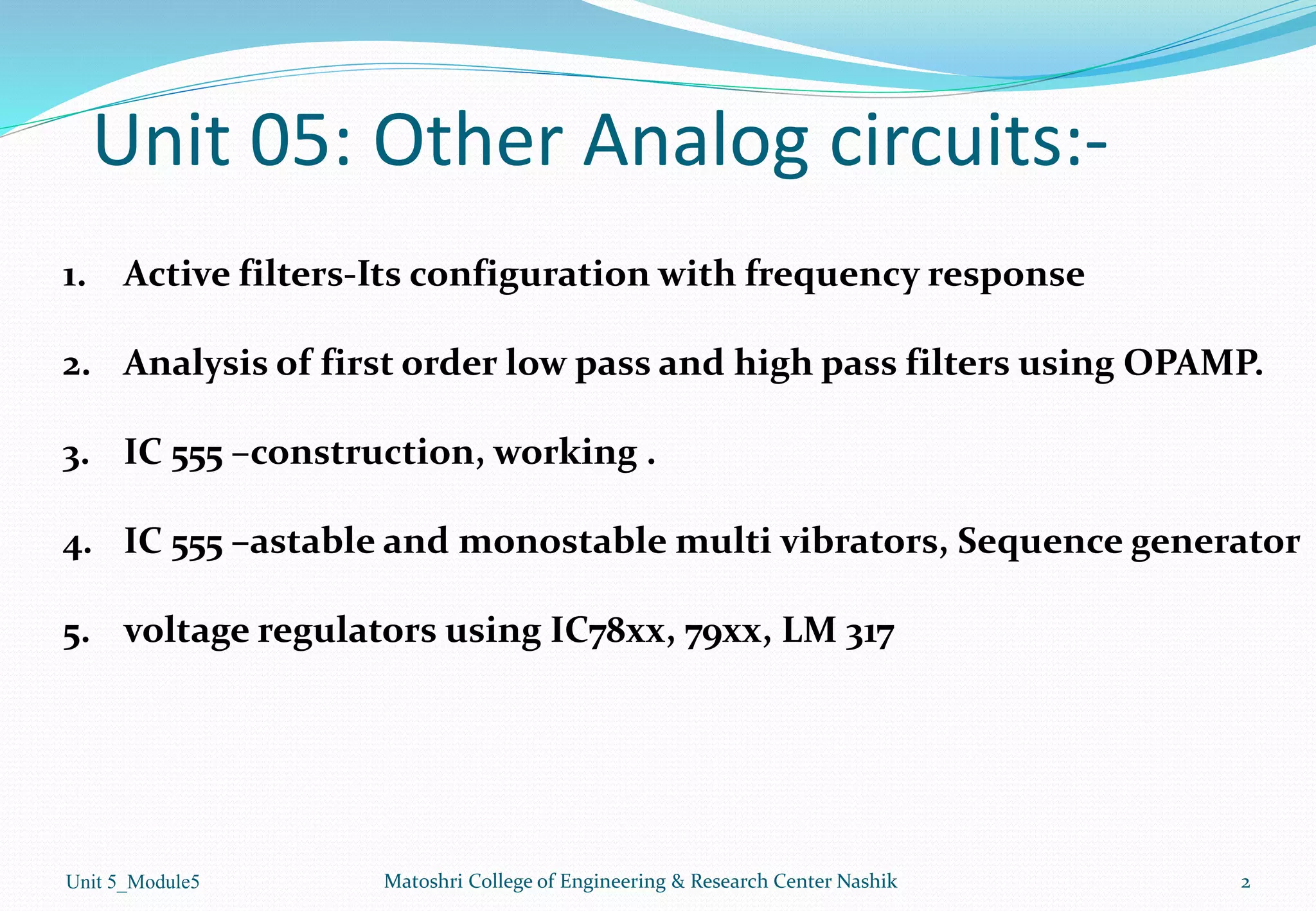 Module 5 :Voltage regulator IC 78XX 79XX LM317 | PPTX