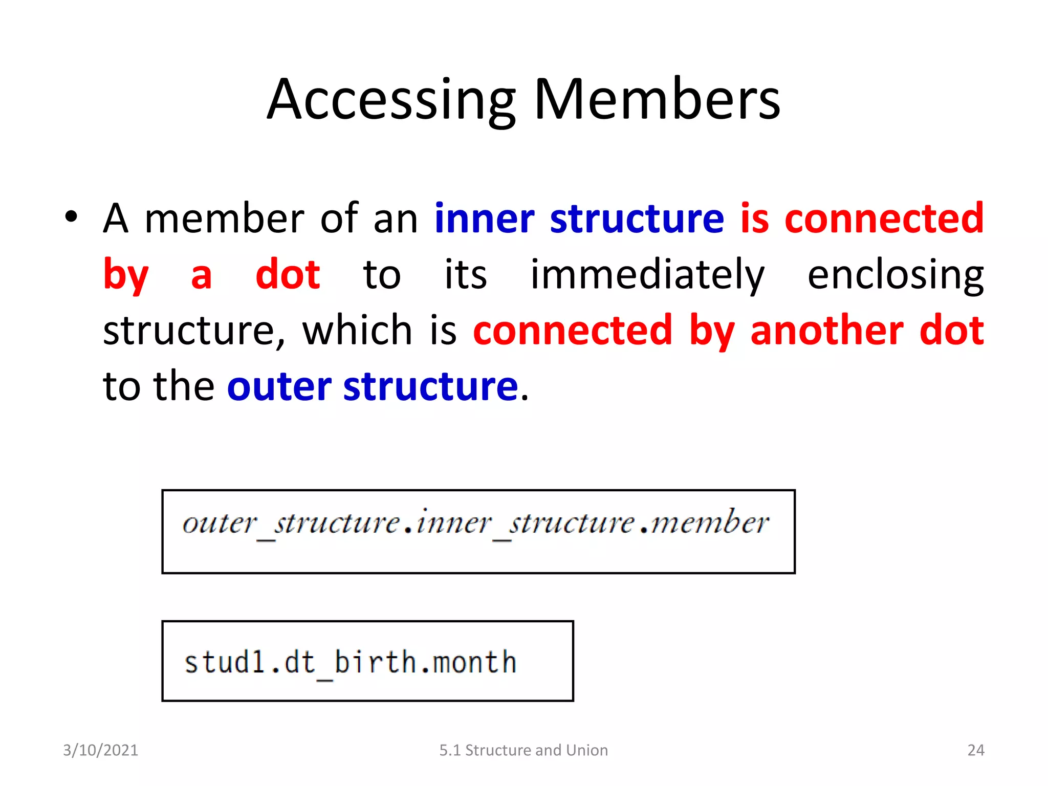 C Programming: Structure and Union | PPTX C Programming: Structure and Union | PPTX