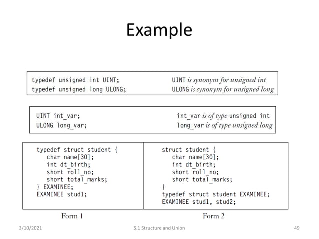 C Programming: Structure and Union | PPTX | Programming Languages | Computing