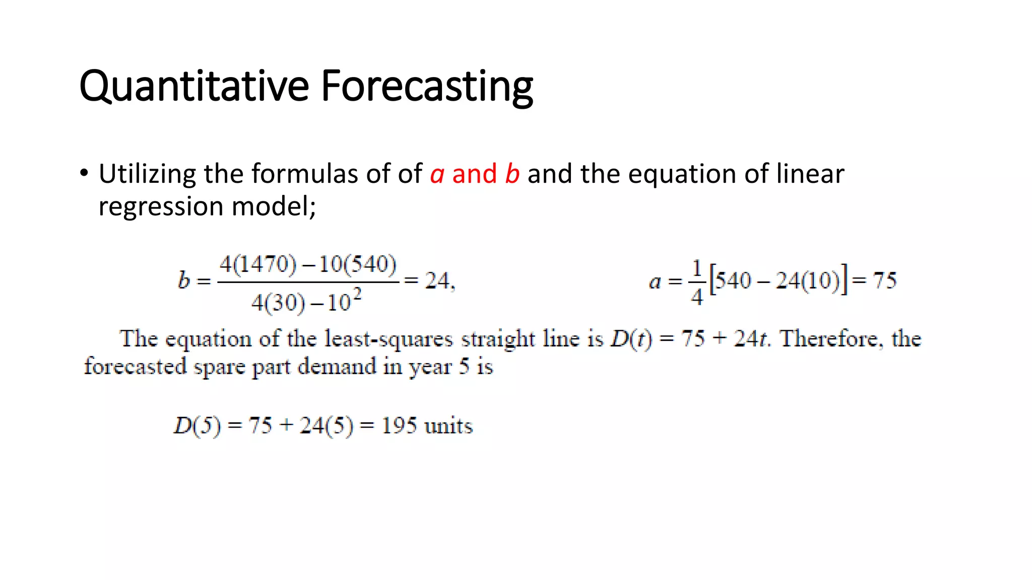Forecasting Examples | PPT