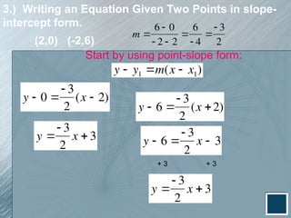 PPT 5.3 Writing Equations given two points.ppt