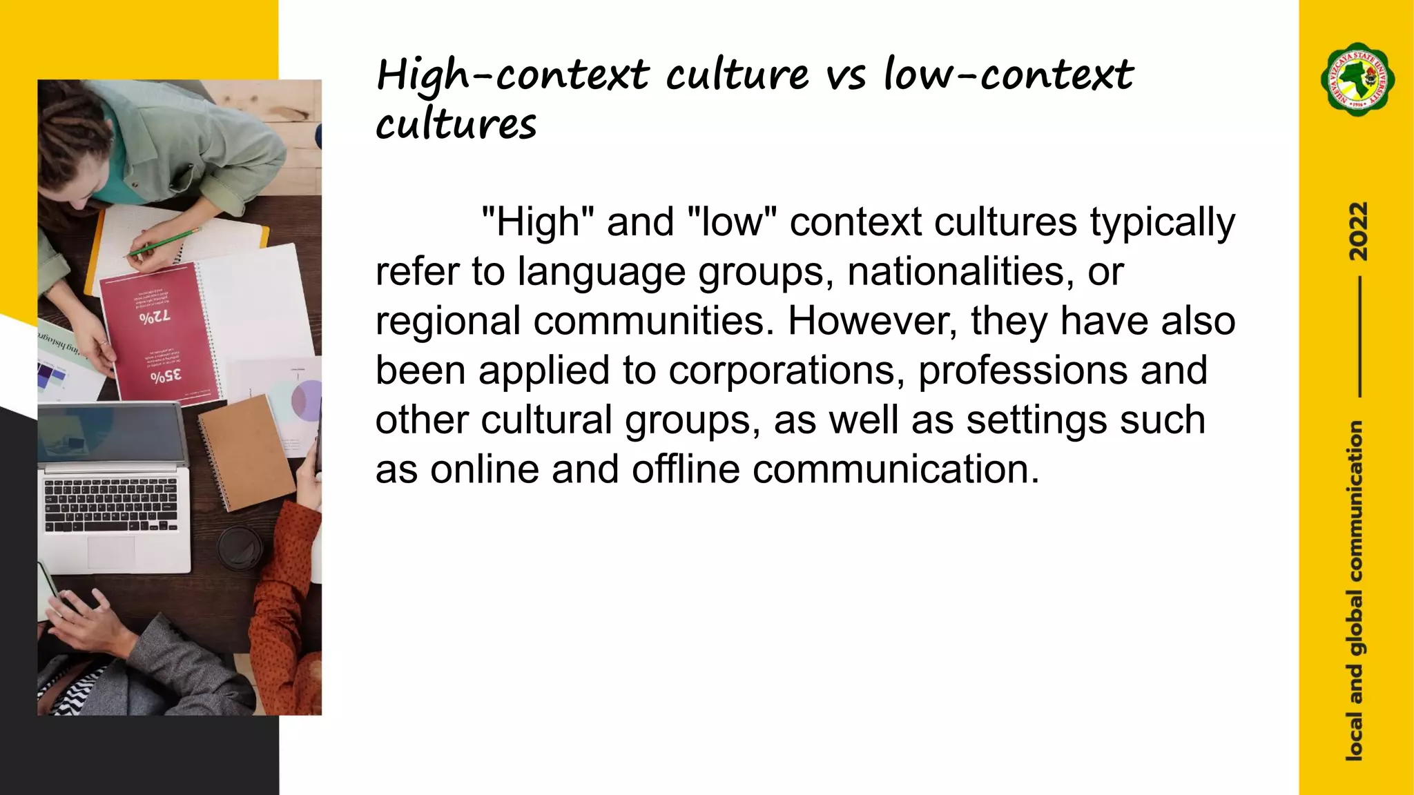 Local and Global Communication in Multicultural Settings - Purposive ...