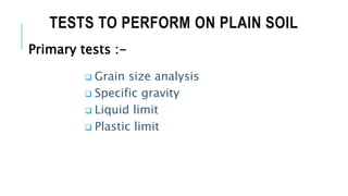 Soil stabilization by using ggbs | PPTX