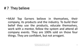 10 Things All Successful MLM Distributors Do | PPTX