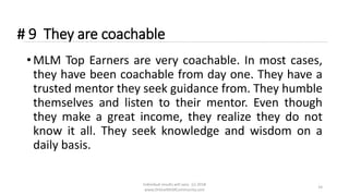 10 Things All Successful MLM Distributors Do | PPT