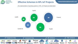 RPL IoT Research Projects Assistance | PPT