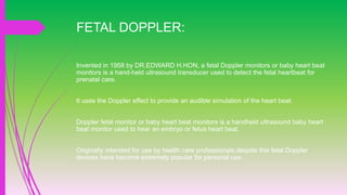 FETAL DOPPLER | PPTX