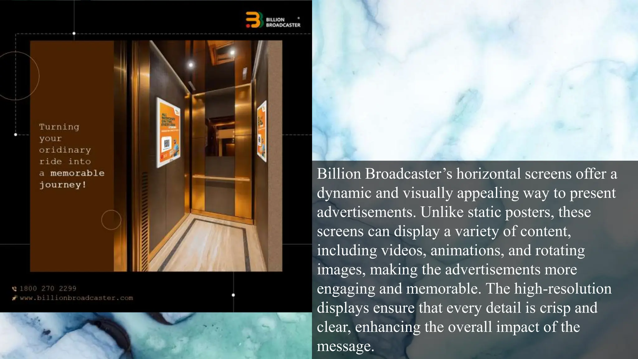 Revolutionizing Elevator Marketing: Billion Broadcaster's Lift ...